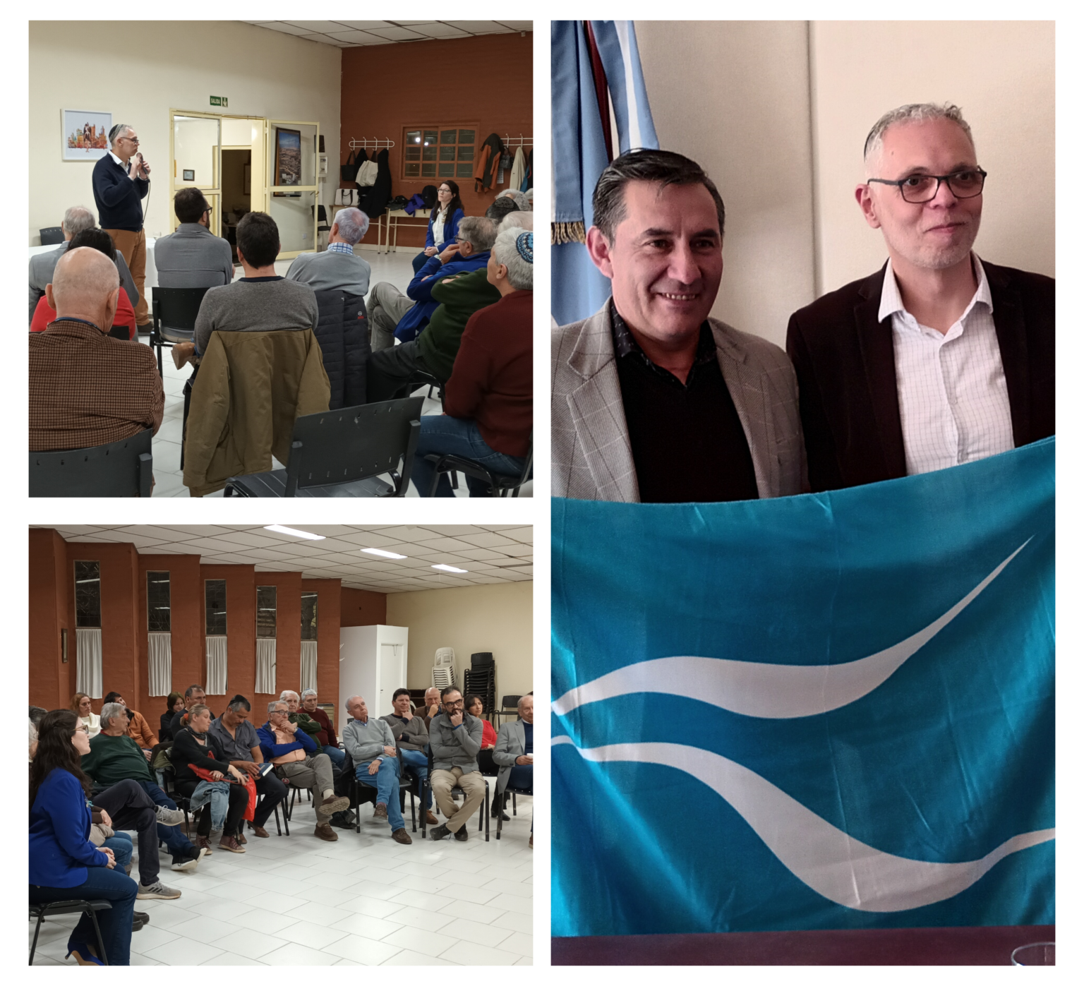 Rabbi Diego Elman, on behalf of UJR-AmLat, visits the Jewish community ...